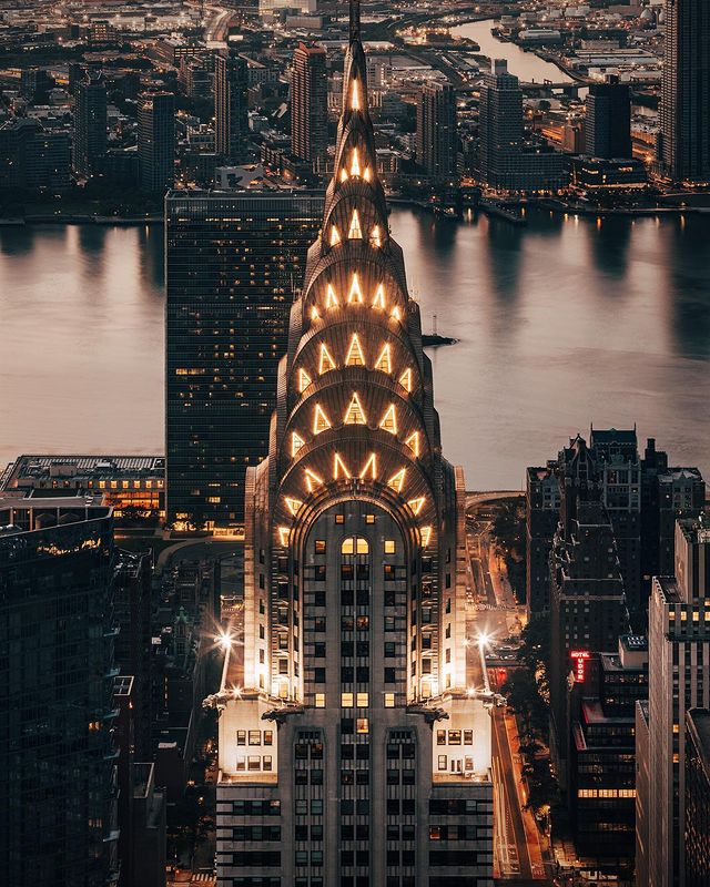 Edificio Chrysler De Noche